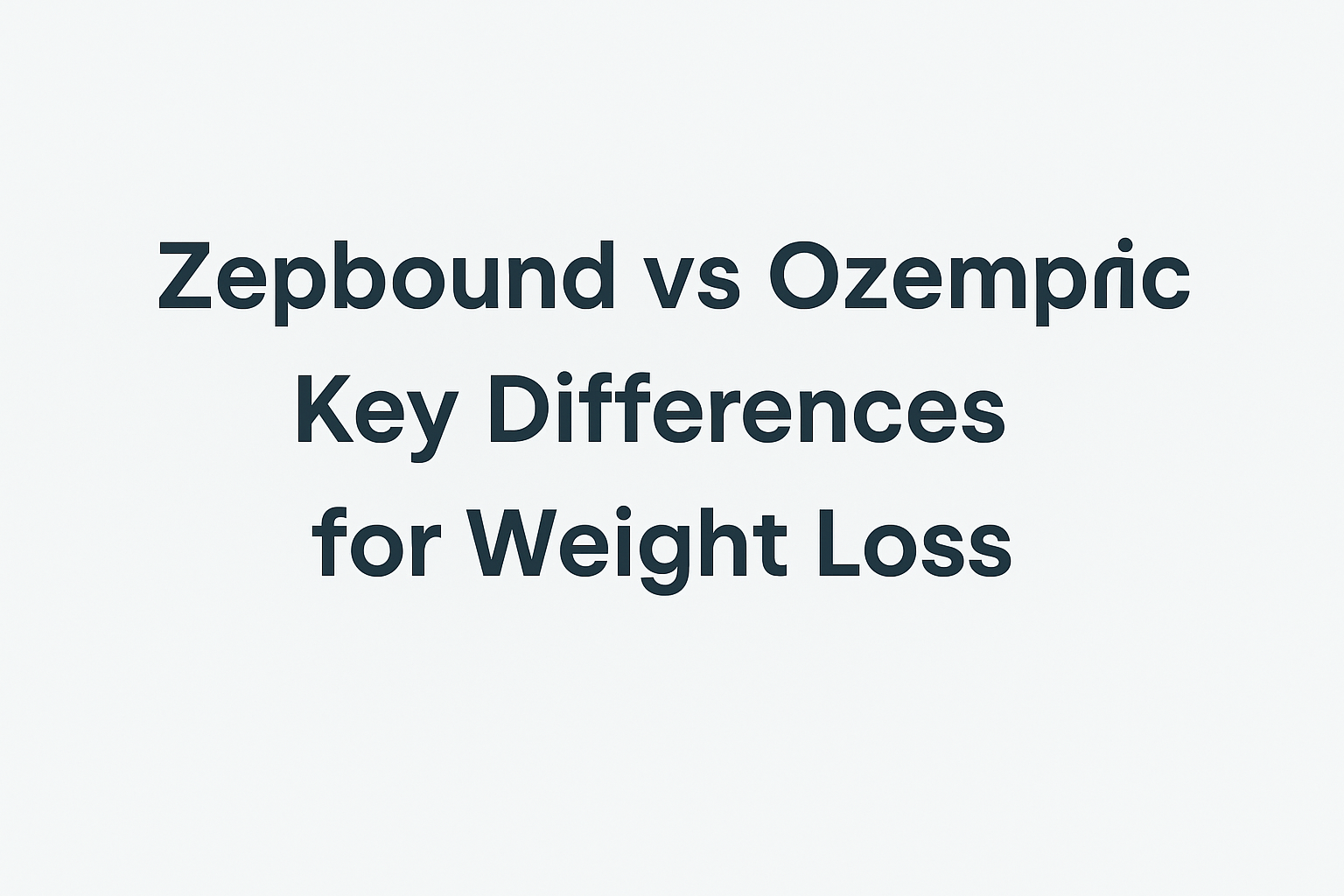 Zepbound vs Ozempic Key Differences for Weight Loss