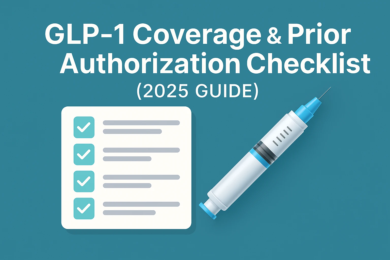 GLP‑1 Coverage & Prior Authorization Checklist (Full 2025 Guide)